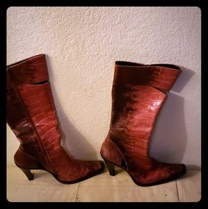 Shoes | Dibrera Italian Snakeskin Boots | Poshmark